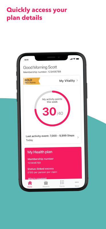 Vitality Member App | iOS And Android | Vitality